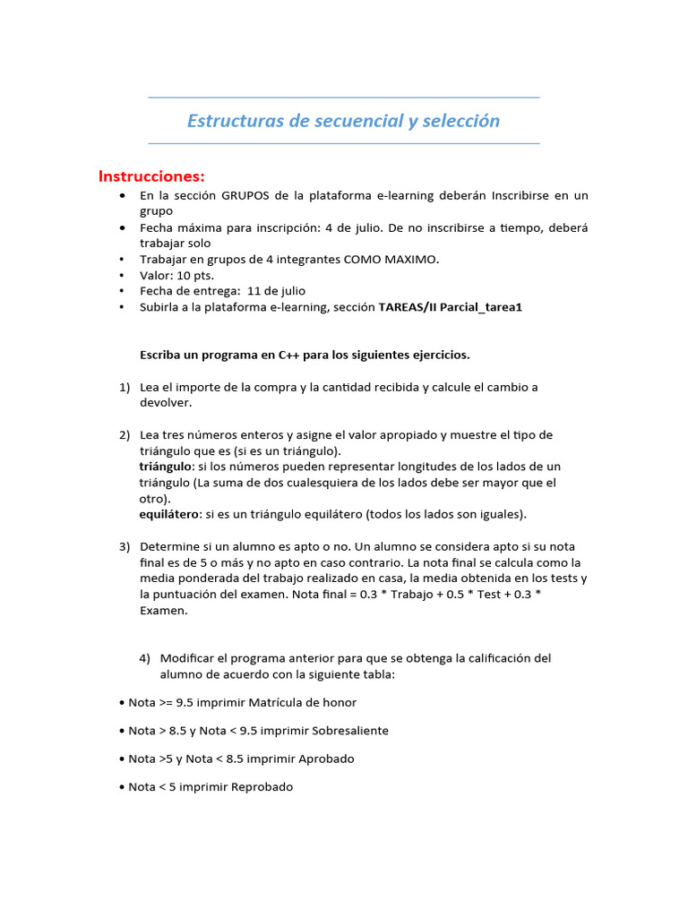 Contador Ejercicios - Programación | PDF