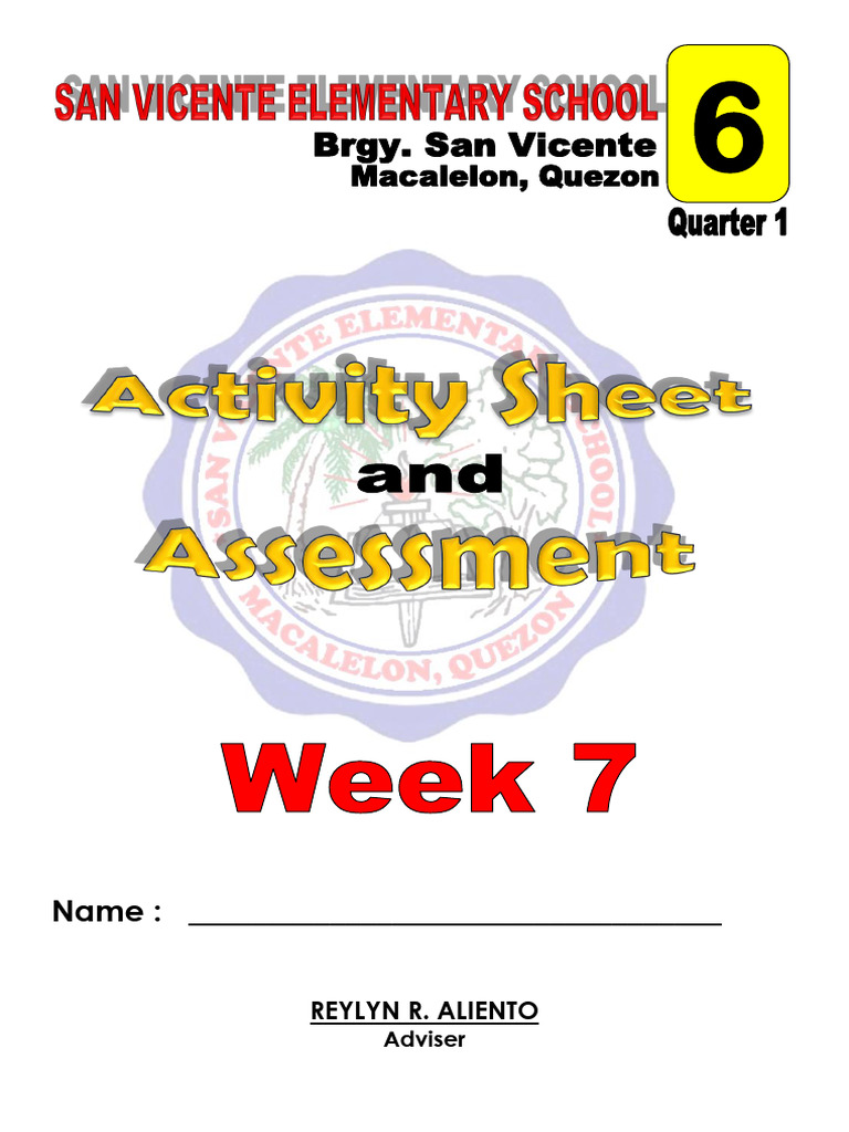 Q1 W7 LAS Assessment | PDF | Division (Mathematics) | Elementary Mathematics