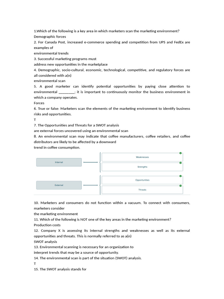 Marketing Environment Insights | PDF | Swot Analysis | Brand