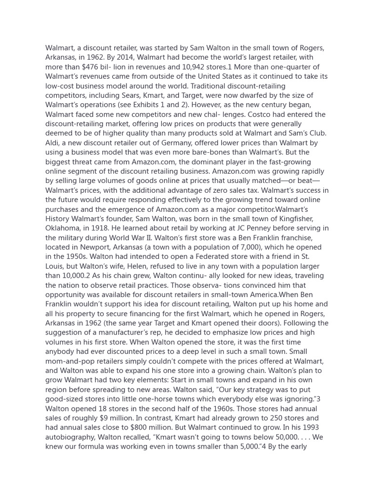 Walmart | PDF | Walmart | Retail