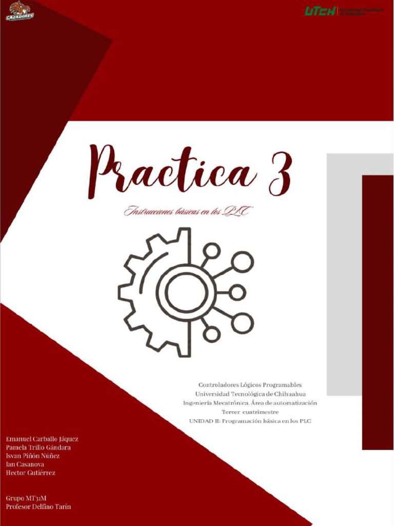 Practica 3 Instrucciones Basicas en PLC | PDF | Controlador lógico programable | Informática