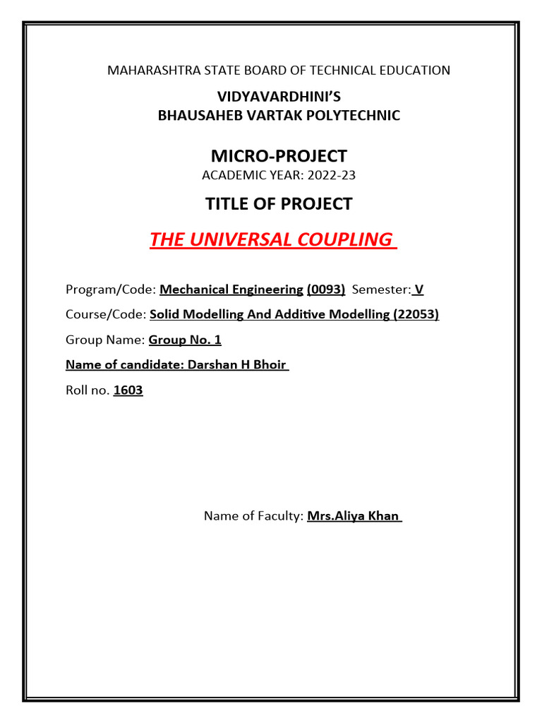 Unicup Micro Project 2 | PDF