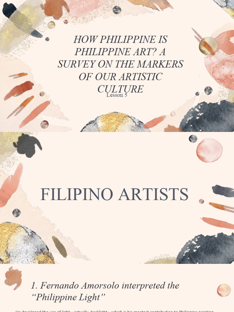 Philippine Art and Culture Overview | PDF