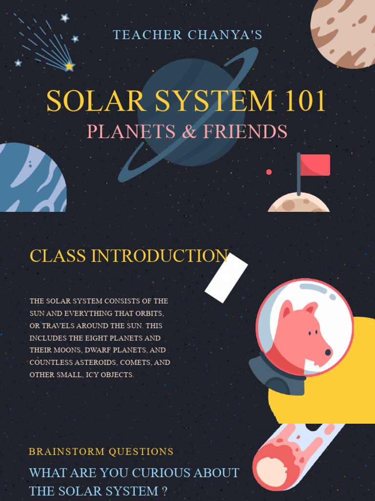 Solar System with Illustrations and Animation Presentation | PDF ...