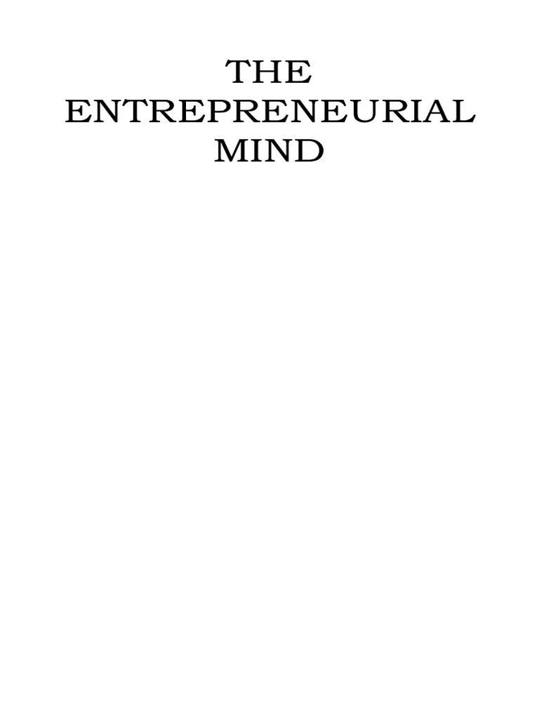 Entrep Mind Prelim Module 01 | PDF | Entrepreneurship | Mindset
