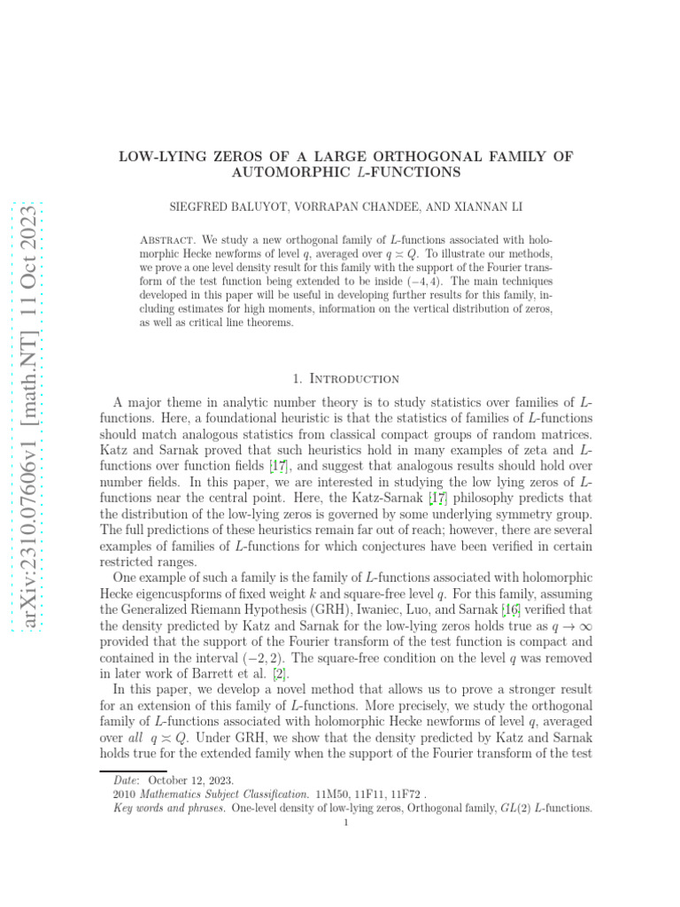 2310 07606 | PDF | Summation | Mathematical Analysis