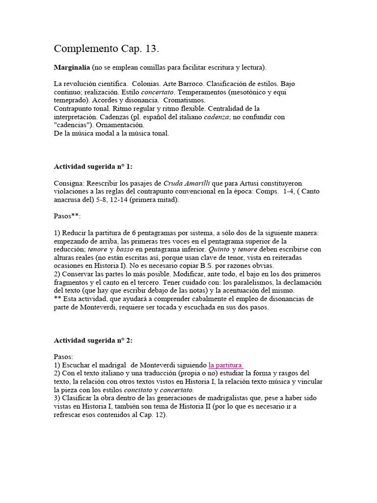 Complementos | PDF | Concierto | Composiciones Musicales