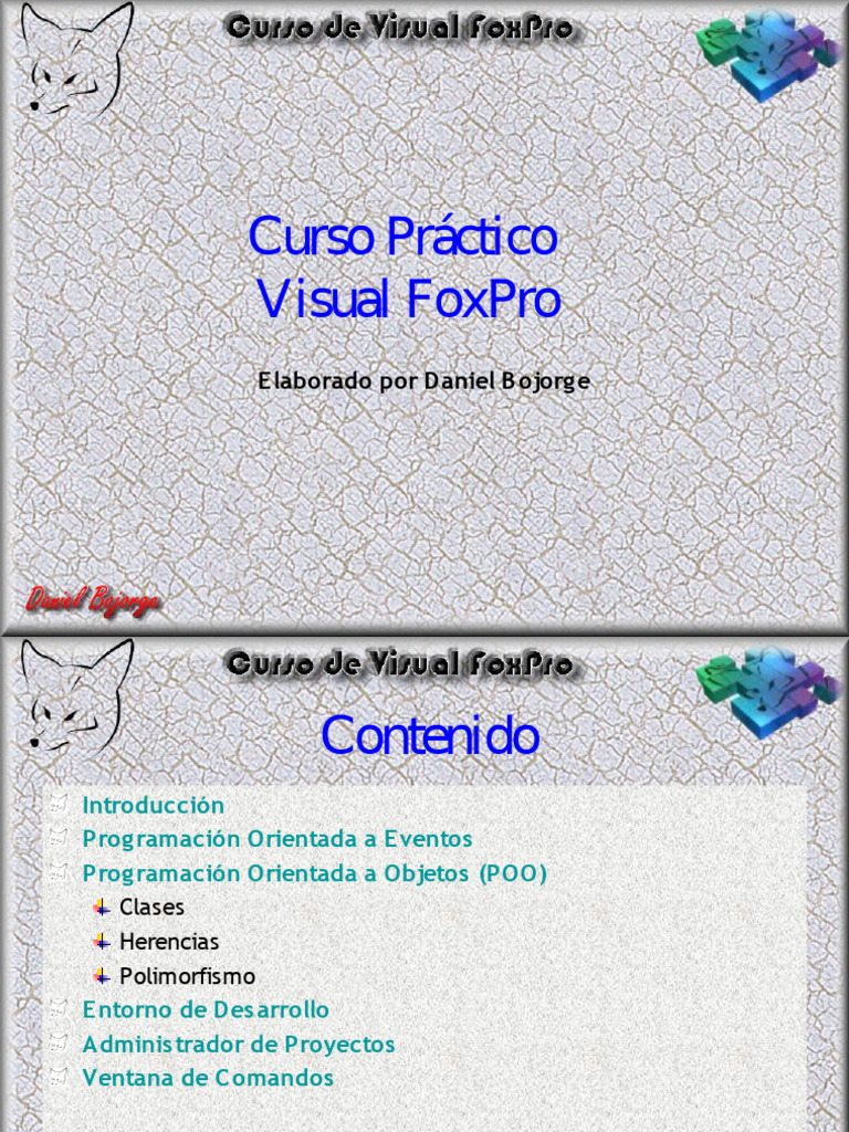 Curso Practico Visual Foxpro Elaborado Por Daniel B Ojorg e | PDF | Programación orientada a ...