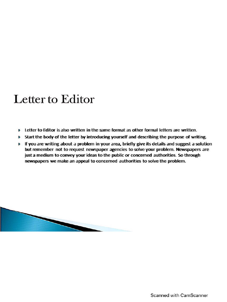 Letter To Editor and Job Application - 20200419152201 | PDF