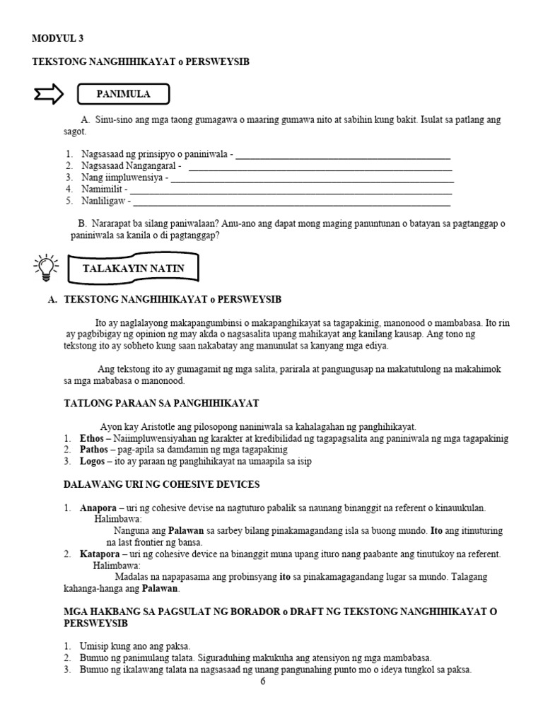 Module 3 Pagbasa | PDF