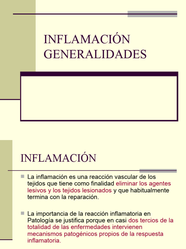 Inflamación: Conceptos Clave | PDF | Inflamación | Macrófago