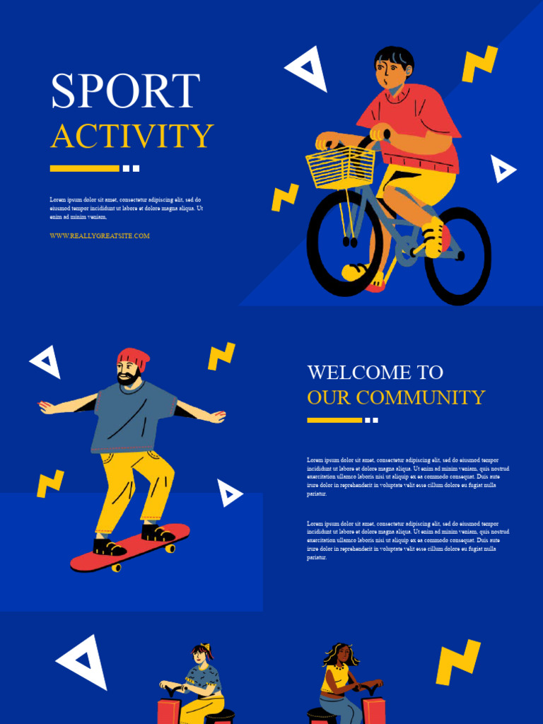 Blue Illustrated Sport Activity Presentation | PDF