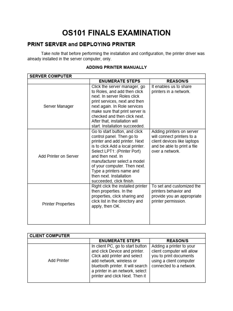 Os101 Finals Examination | PDF | Group Policy | Computer Architecture