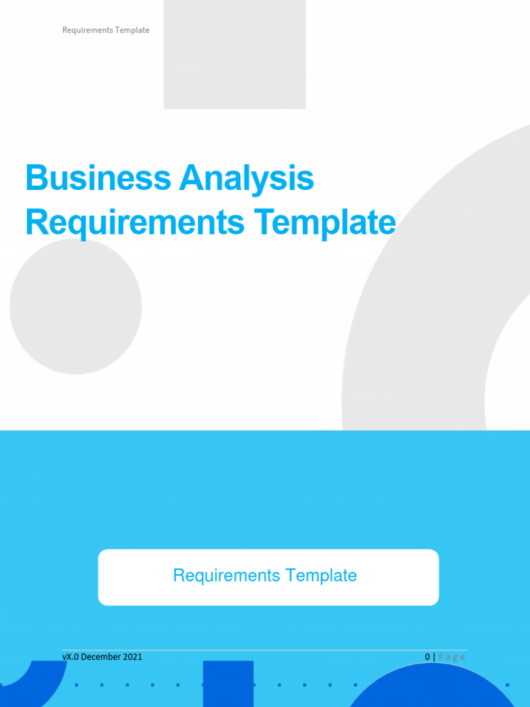 BA Requirements Template Complete | PDF | Use Case | Fundraising