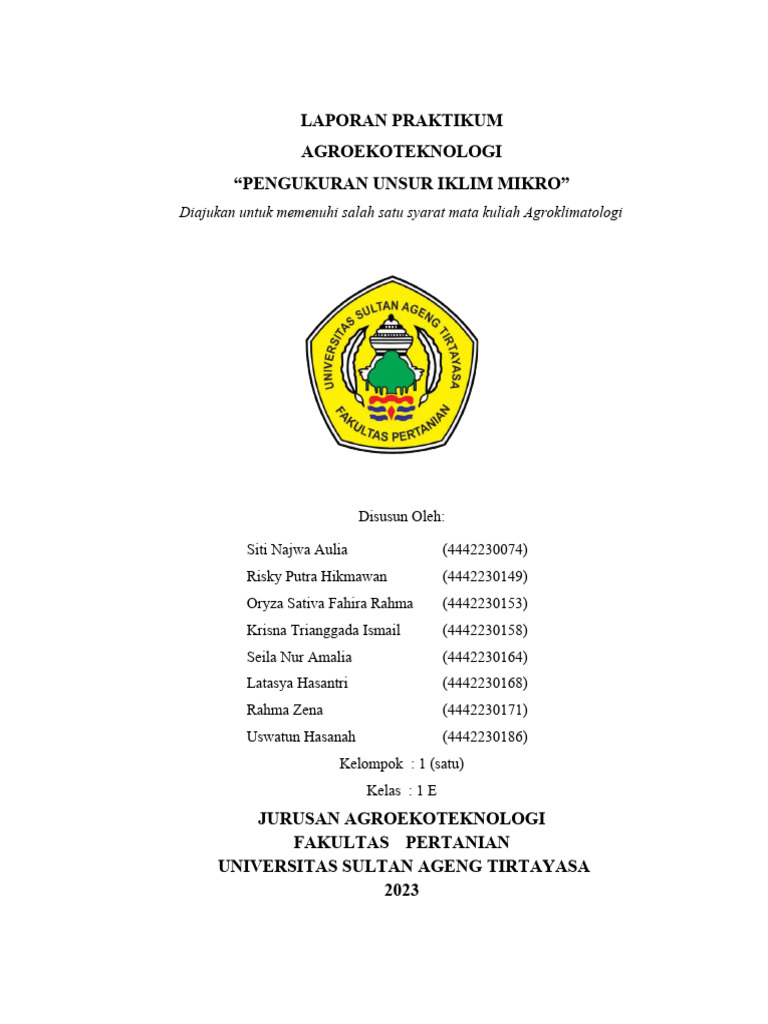 Laporan Praktikum | PDF | Sains & Matematika