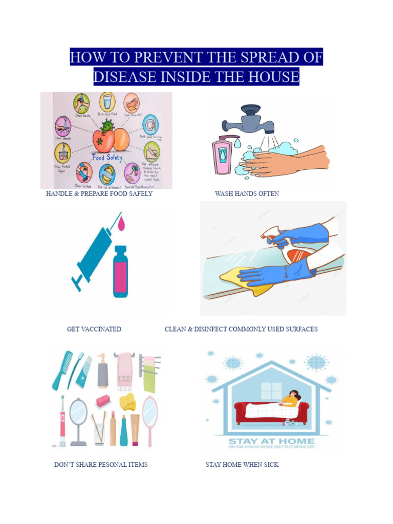 How To Prevent The Spread of Disease Inside The House | PDF