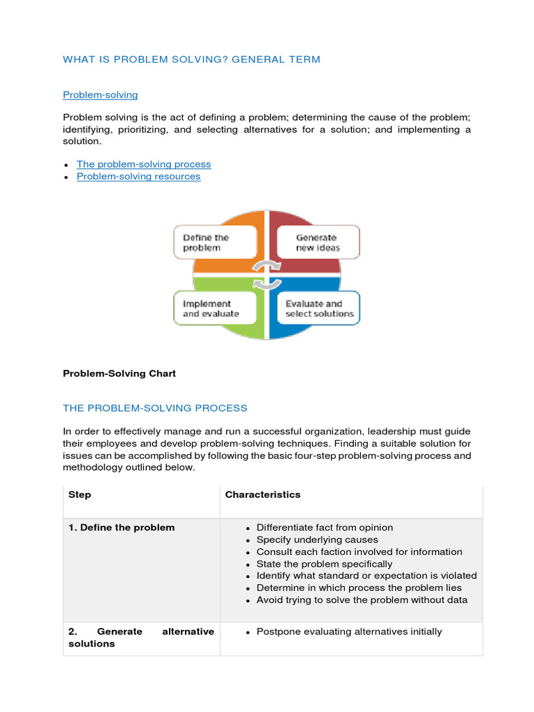 Problem Solving Lecture No. 1 | PDF | Brainstorming | Mathematics