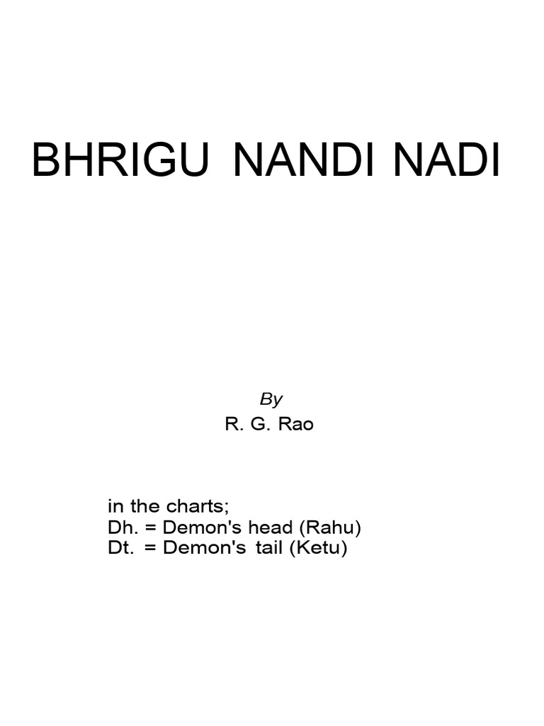 Bhrigu Nandi Nadipdf | PDF