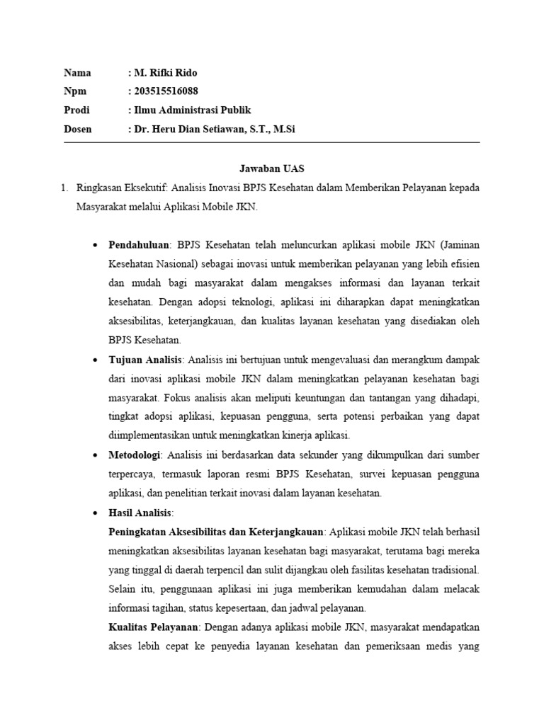 M. Rifki Rido - Uas MPP | PDF