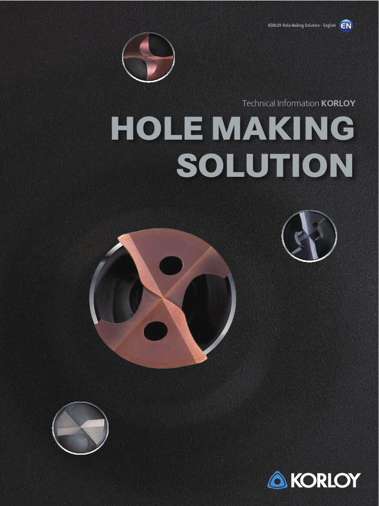 Korloy Hole Making Solution | PDF | Machining | Steel
