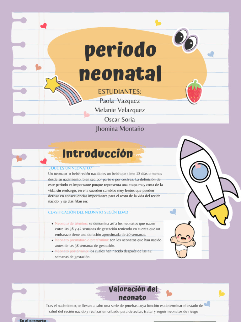 Periodo Neonatal | PDF