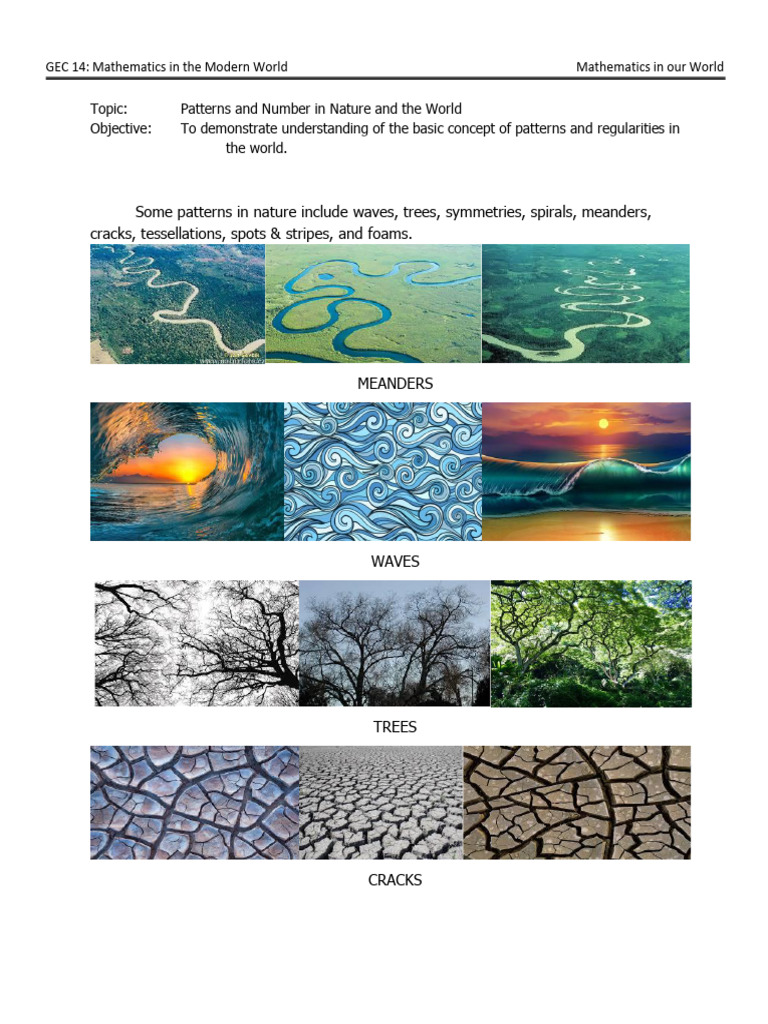 Patterns And Numbers First Sem 2023 2024 Pdf Pattern Mathematics