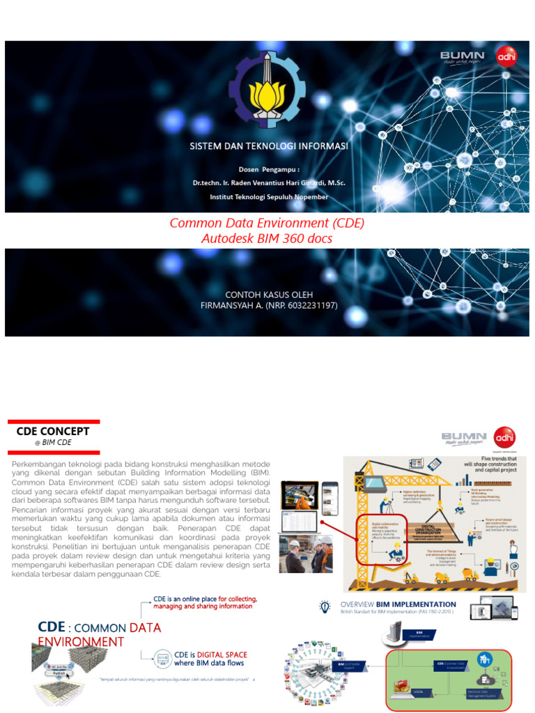 Inovasi IT Common Data Environment - FIRMANSYAH A - 6032231197 | PDF