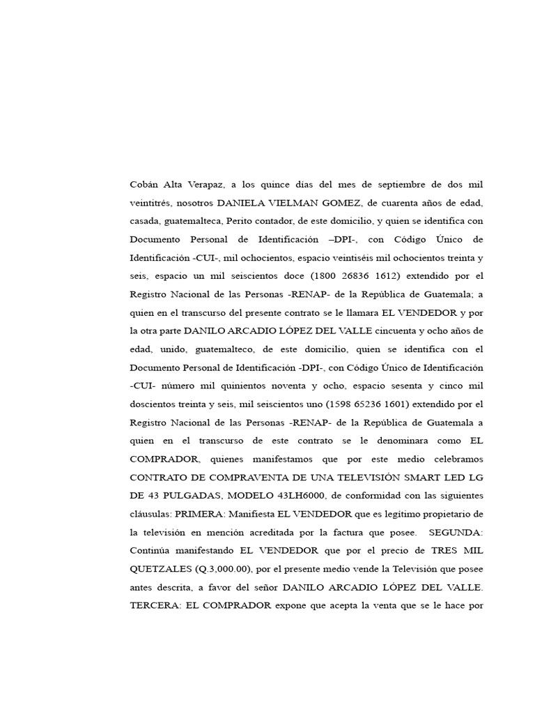 Documento Privado | PDF | Guatemala