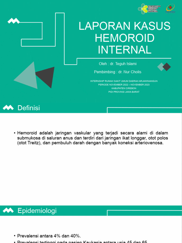 Laporan Kasus Hemoroid Teguh Islami | PDF