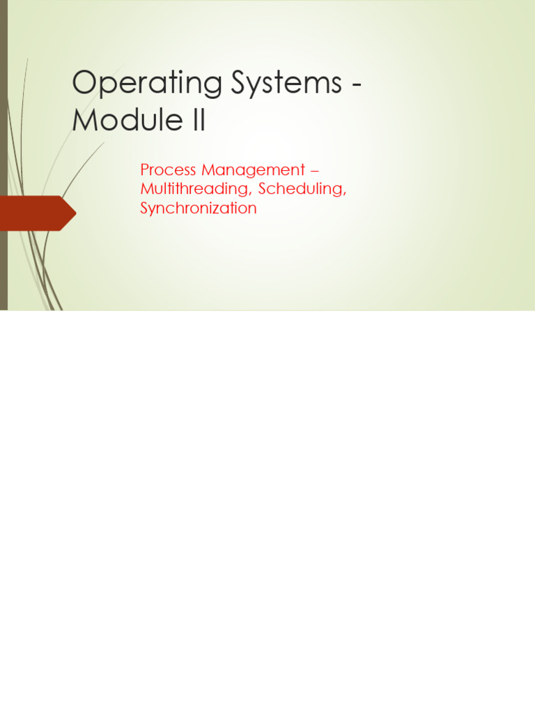 Module 2 Pptos | PDF | Thread (Computing) | Scheduling (Computing) Module 2 Pptos | PDF | Thread (Computing) | Scheduling (Computing)