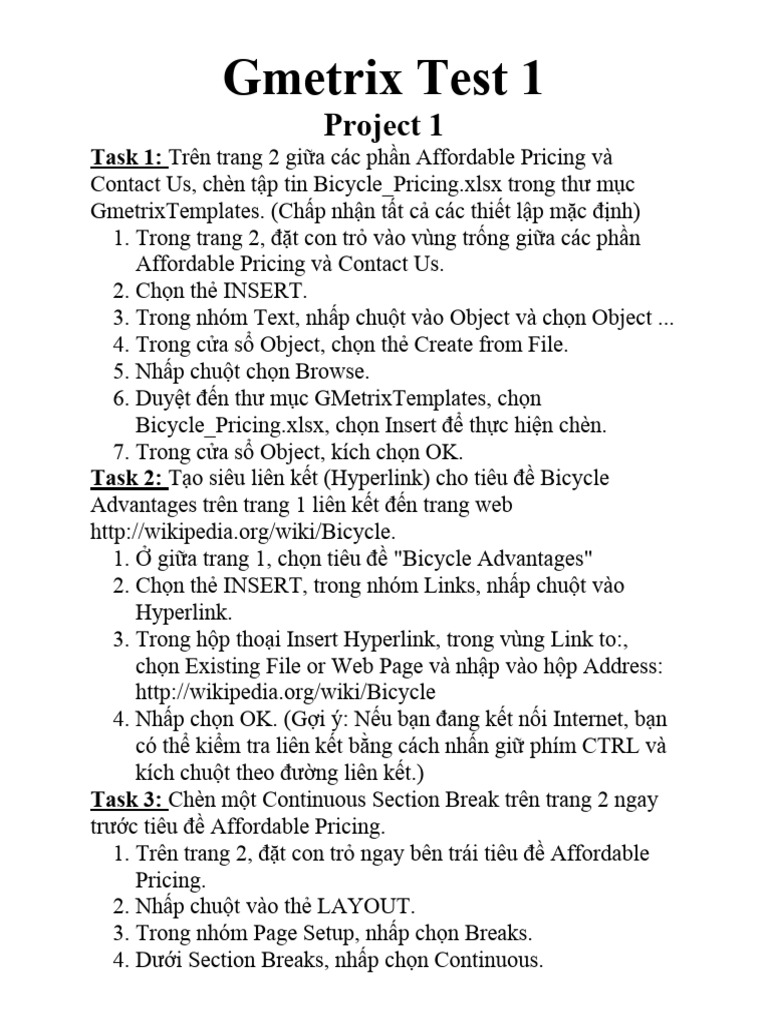 Gmetrix Word Test 1 4 | PDF