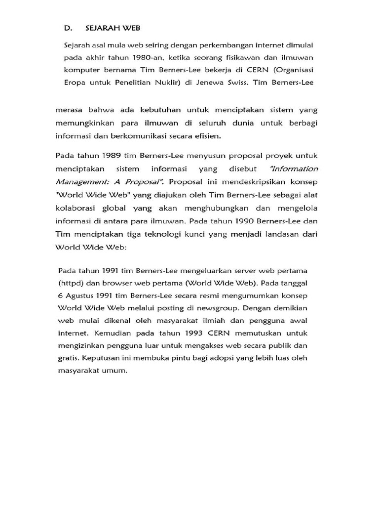 Sejarah Web | PDF