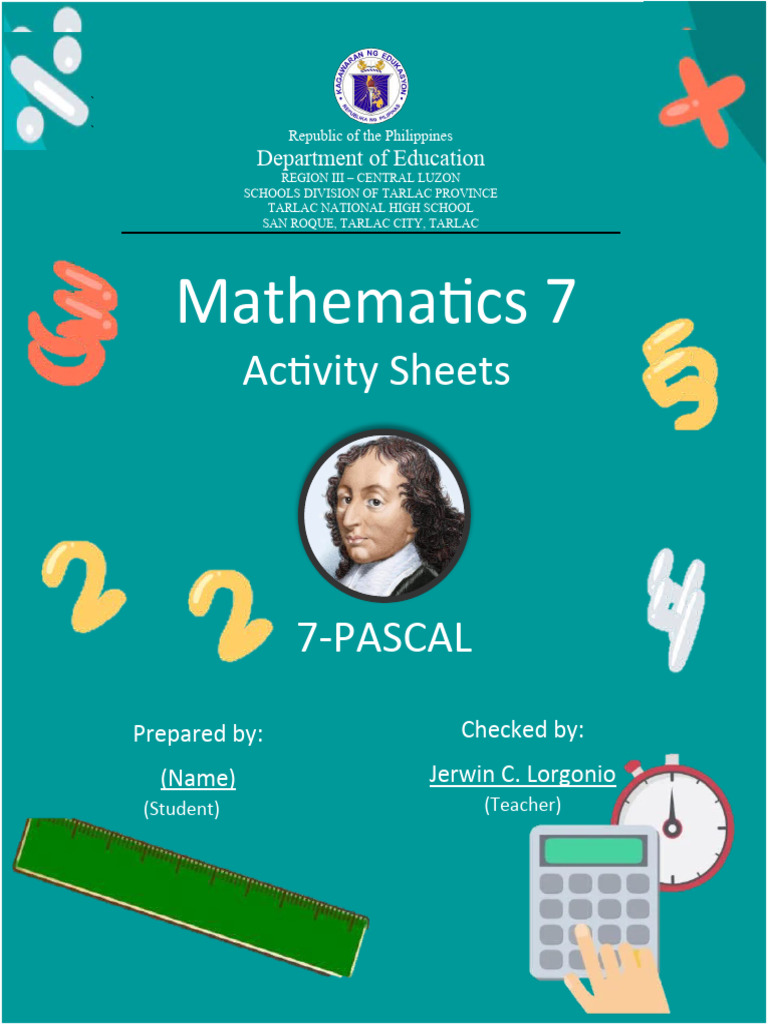 Pascal Activity Sheet | PDF | Philippines