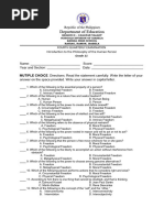 Intro To Philo 2022 2023 1st Quarter Exam and TOS | PDF | Knowledge | Epistemology