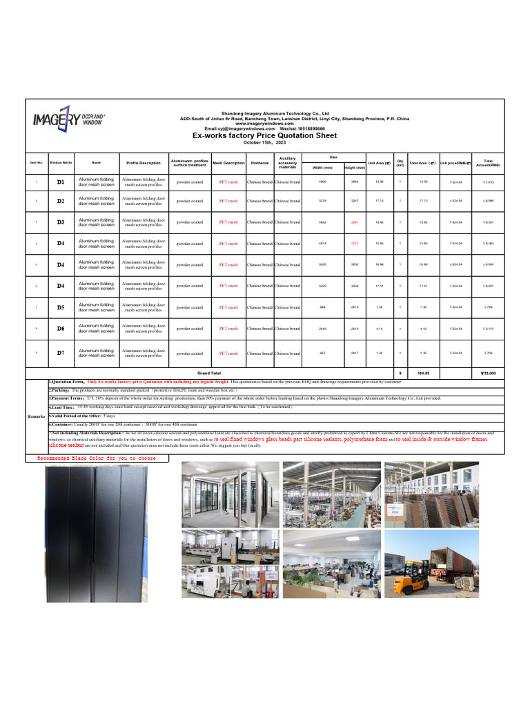 Kevin Ex-Works Factory Price Quotation For You | PDF | Silicone | Materials