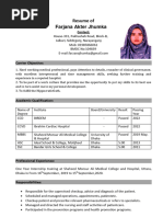 MBBS Doctor CV Format and Sample | PDF | Medical School | Health Care