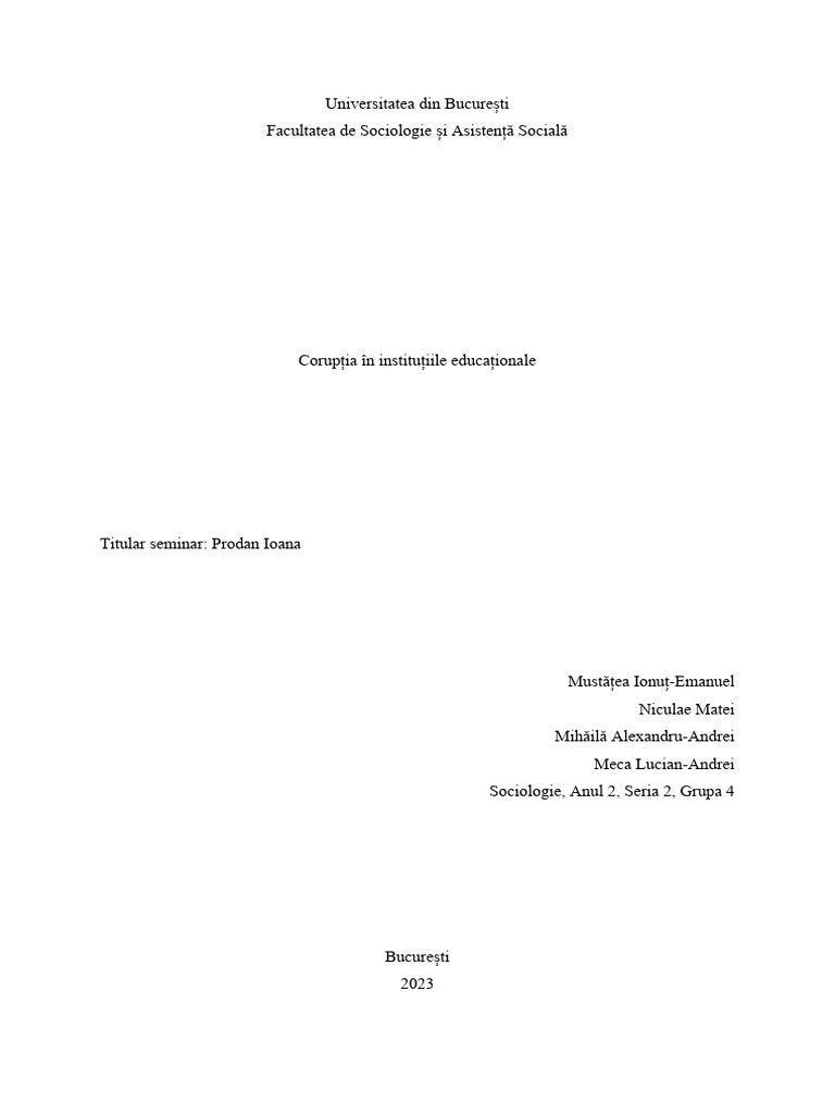 Proiect Administratie Publica | PDF