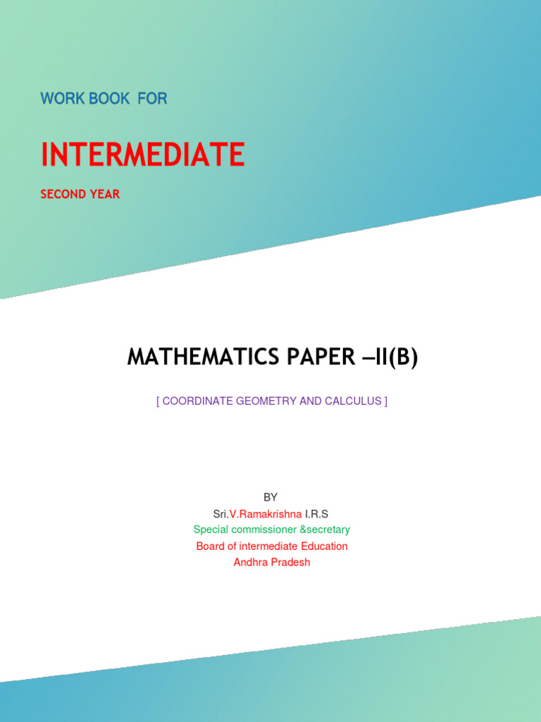 Second Year Maths-Iib Work Book | PDF