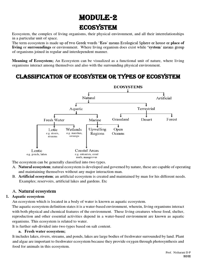 EVS Module No - 2 Ecosystem New 2023 | PDF | Forests | Ecosystem