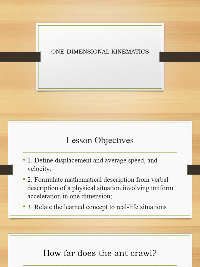 One Dimensional Kinematics 111 | PDF