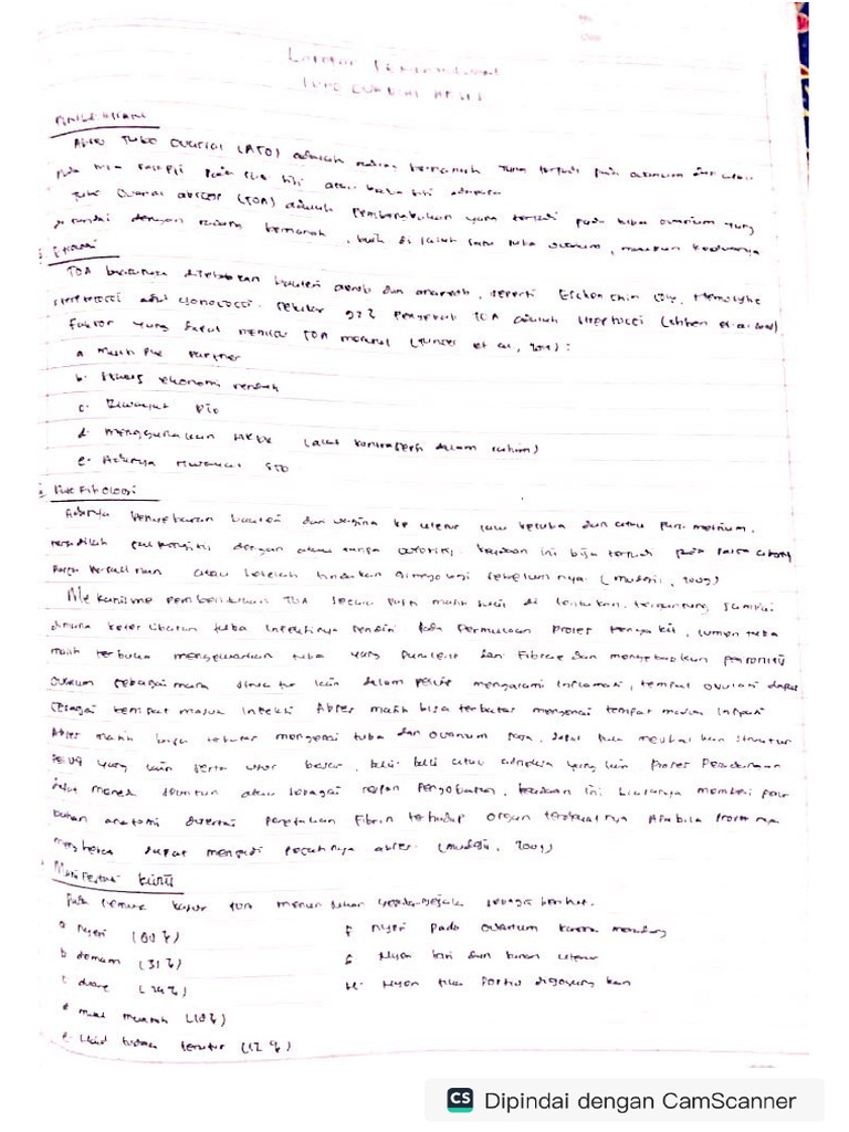 LP Tubo Ovarium Abses Marwah | PDF