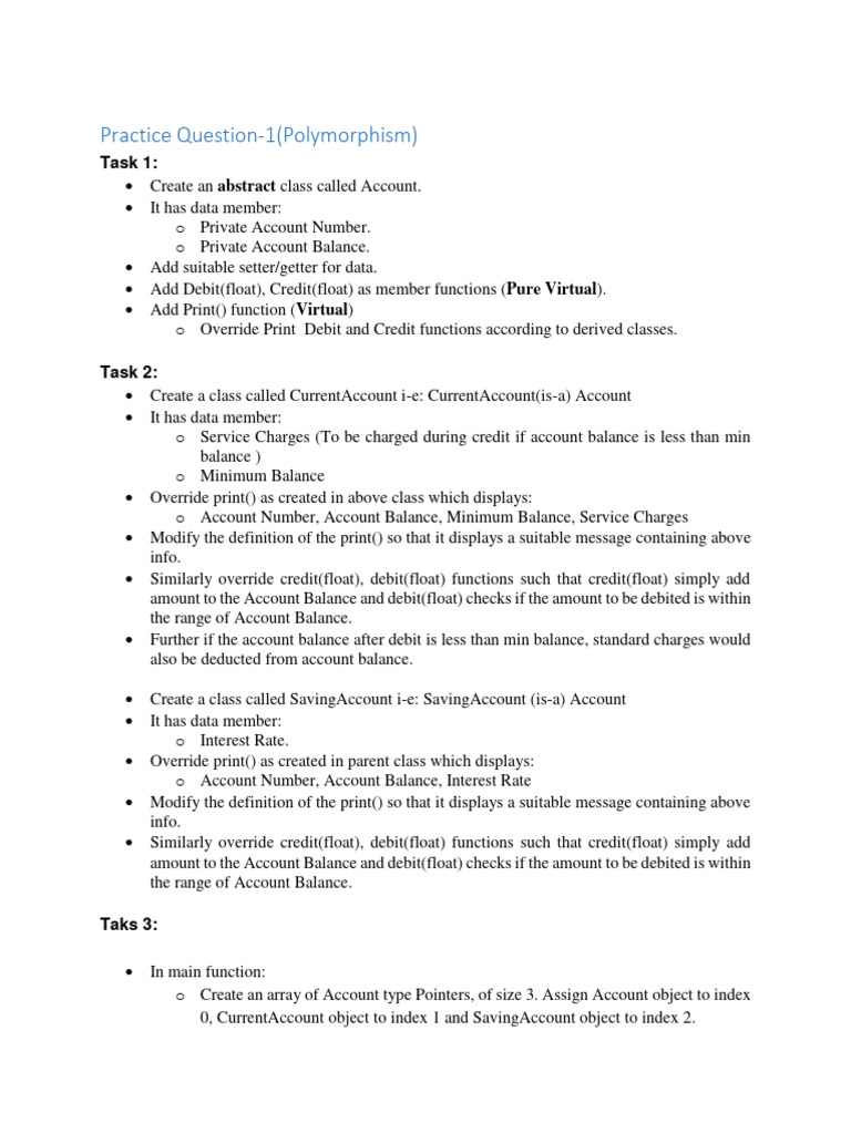 Practice Questions For BSDS | PDF | Programming | Constructor (Object Oriented Programming)