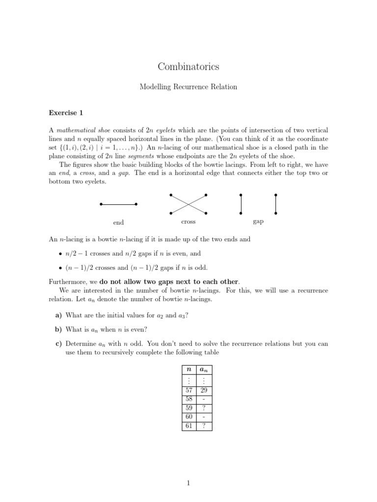 Modelling of A Recurrence Relation Exercise 3 | PDF | Geometry ...