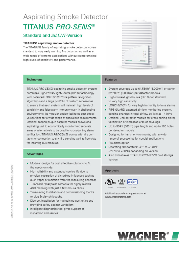 Data - Sheet - TITANUS PRO SENS SL US | PDF