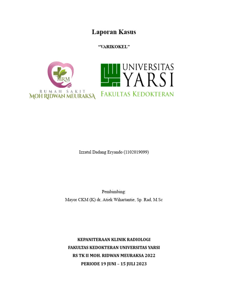 Varikokel Radiologi Lapsus | PDF