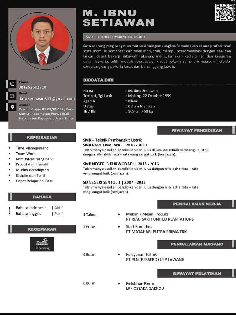 cv m ibnu setiawan SMK_page-0001 | PDF