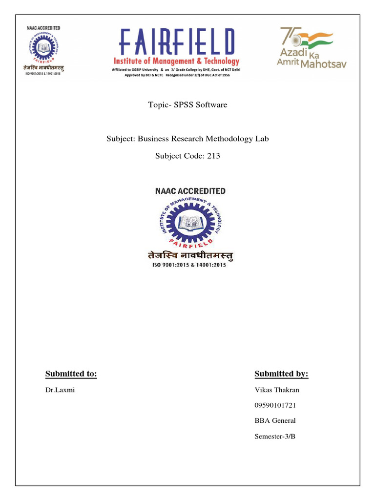 Ibm Spss | PDF | Spss | Student's T Test