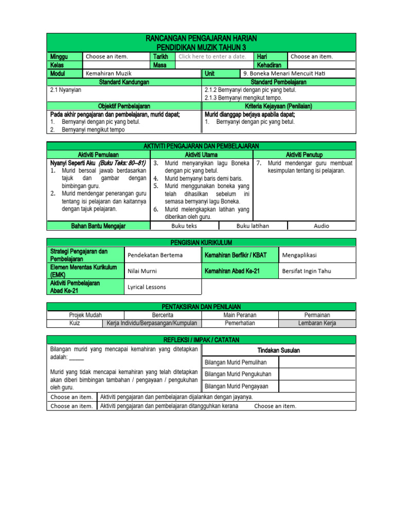 Boneka Menari Mencuit Hati | PDF
