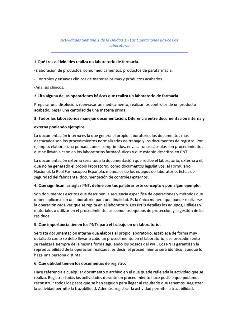 Ej1 OBL | PDF | Farmacia | Laboratorios