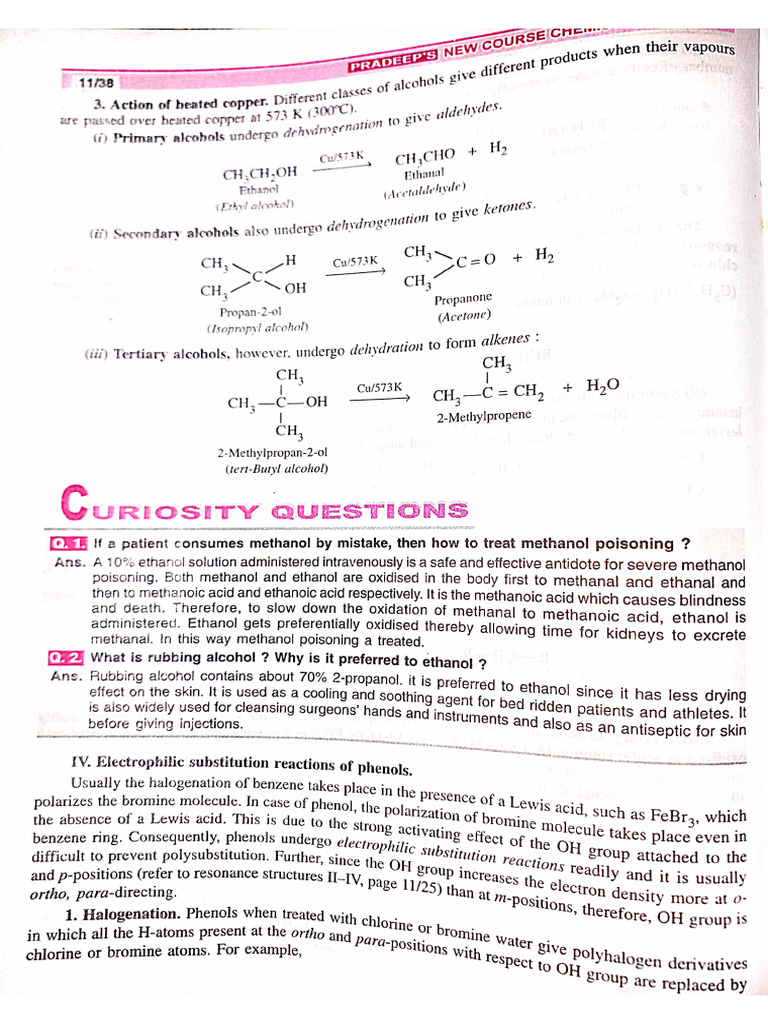 Alcohols phenols, ethers chp11 | PDF
